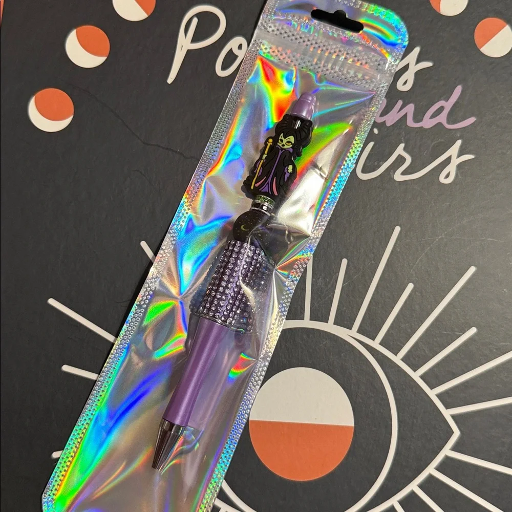 Office | Maleficent Silicone Bead Pen Disney Villain | Poshmark
